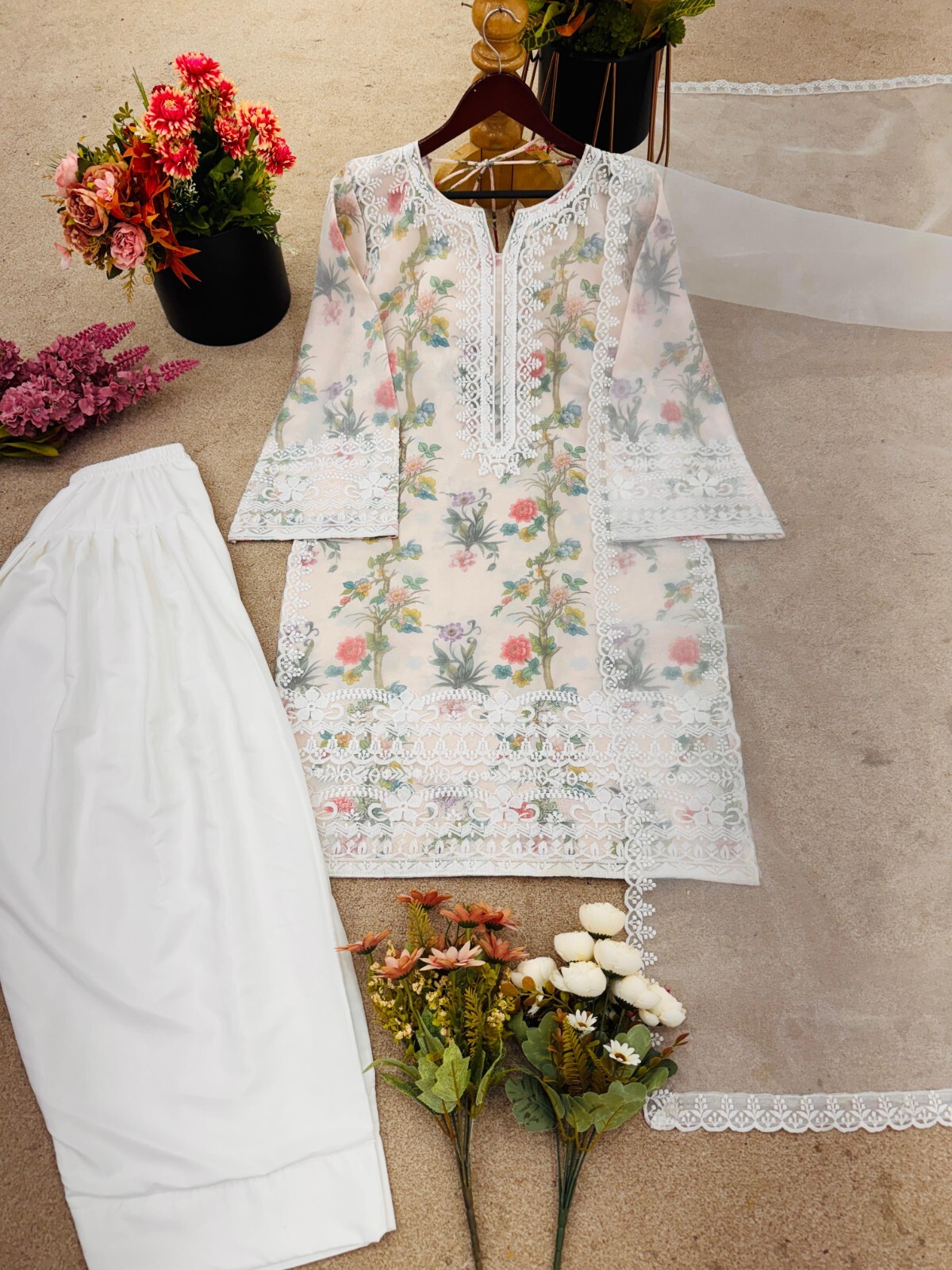 3 Piece Pakistani Designer farshi shalwar suit | eBay