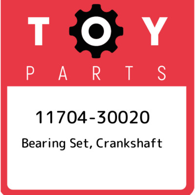 11704-30020 Toyota Bearing set, crankshaft 1170430020, New Genuine OEM ...