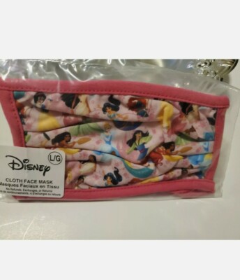 New Official Disney Princesses Cloth Face Mask - Large ***In Hand*** | eBay