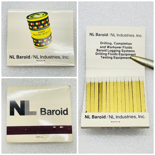 VTG‼ NL Baroid Industries Petroleum Drilling Matchbook • FULL ...