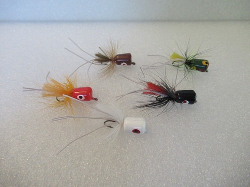 5 Fly Fishing Panfish Poppers With Legs Flies Bugs Panfish Bluegill ...