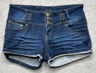 BB Jeans Women’s Size 9 Mid-Rise Bermuda Shorts Cuffed Plus Size Thick ...