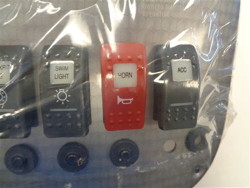 RINKER ROCKER / BREAKER SWITCH PANEL GRAY 12 1/4" X 7" MARINE BOAT | eBay