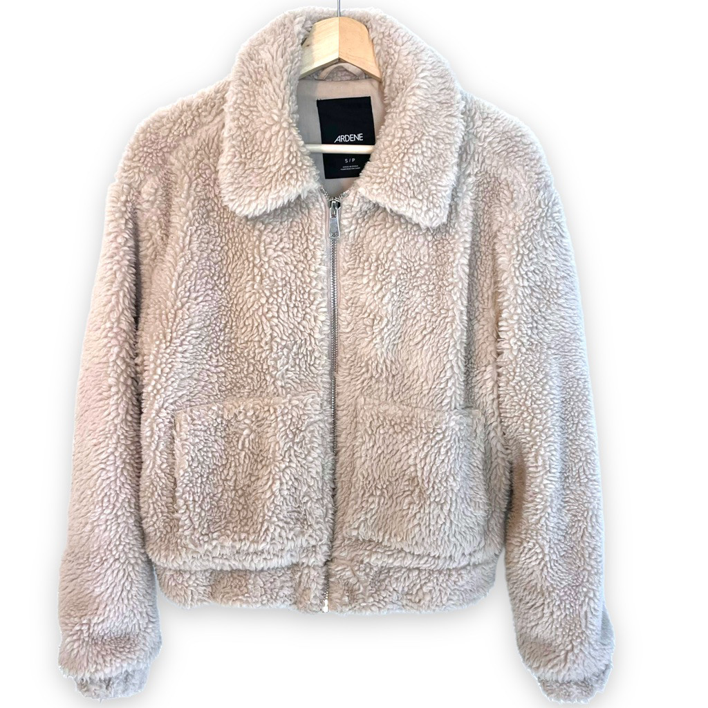 Ardene Teddy Sherpa Bomber Jacket - Gem