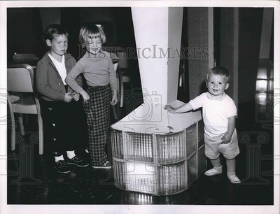 1962 Press Photo Dianne Wretschke, Martha, Michael Switalski, Pine ...