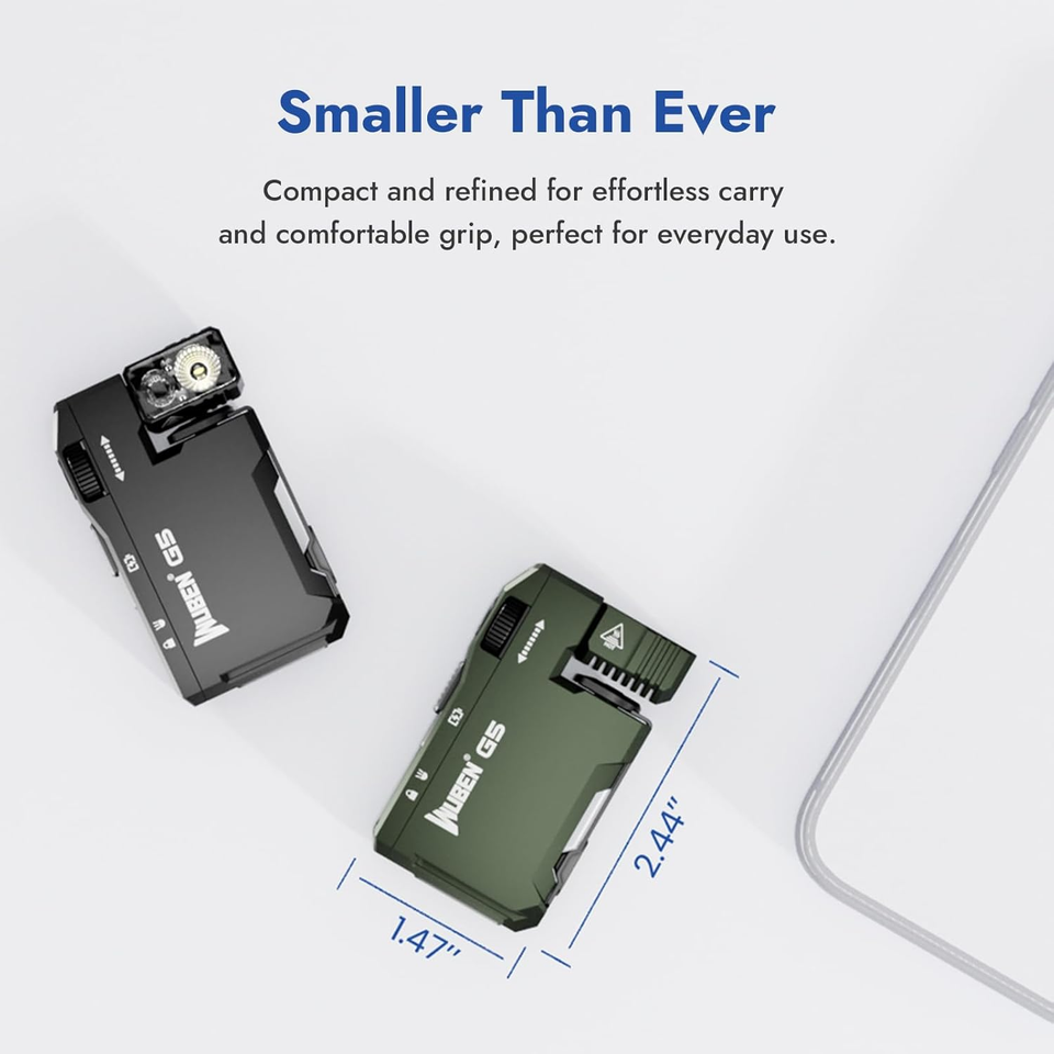 G5 LED Torch Rechargeable EDC Flashlight, 400 Lumens Dual Light Sources ...