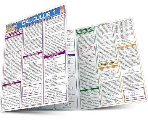 Quick Study Bar Chart: Calculus 1 Laminated Study Guide; Boost Grades ...