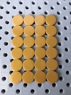 Lego Round 2x2 Gold Flat Tiles Smooth Finishing Floor Stones 24 Pcs | eBay