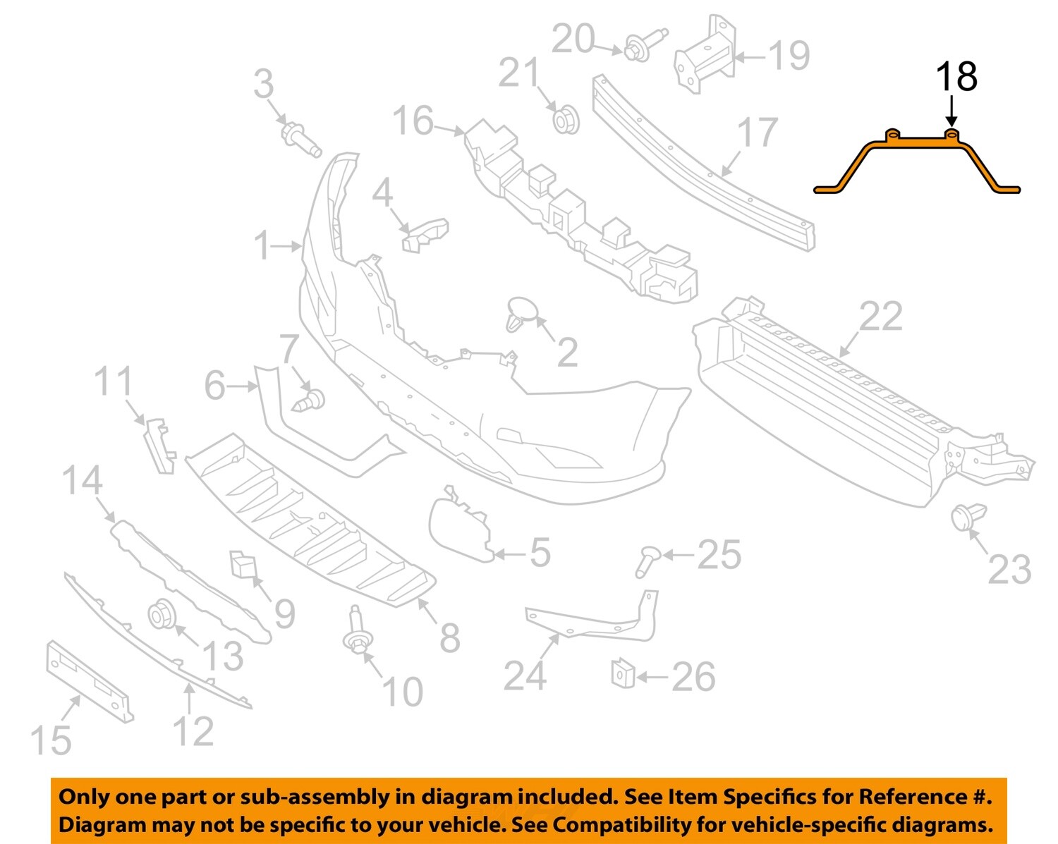 Genuine Nissan Impact Bar Bracket 24230-6fl1a for sale online | eBay