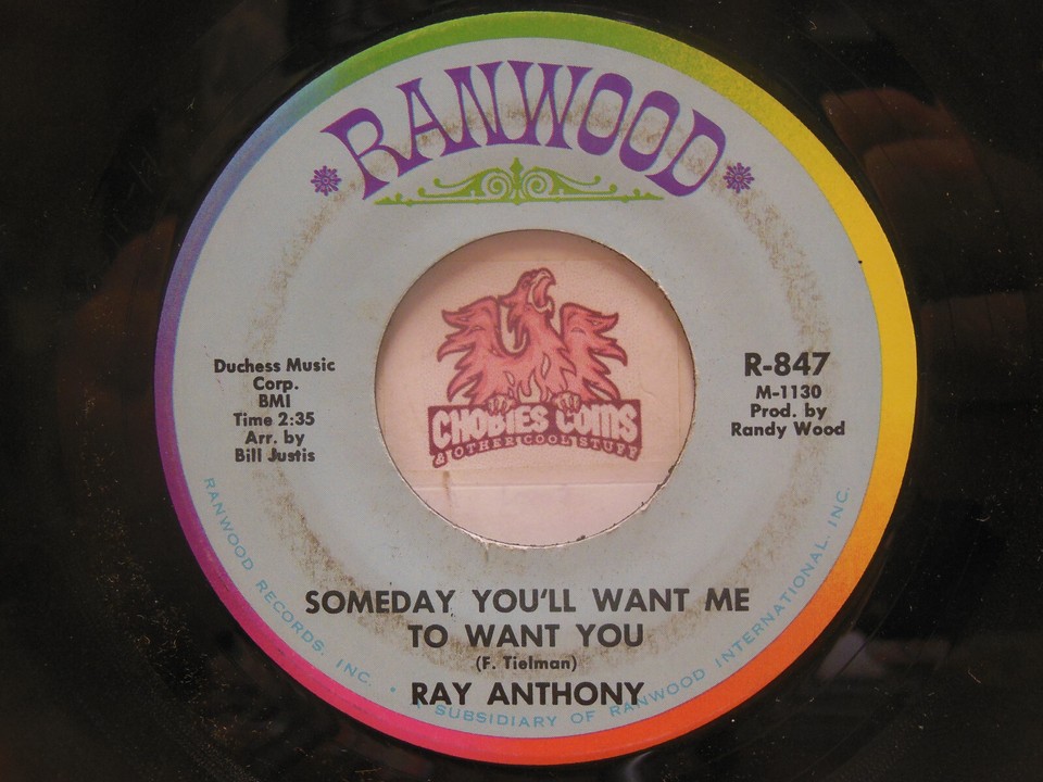 Ray Anthony – Slipping Around / Someday You'll Want Me To Want, 45 RPM ...