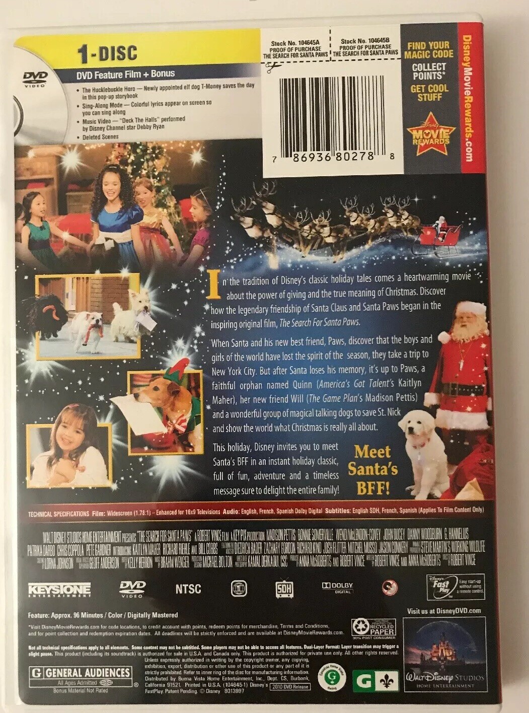 The Search For Santa Paws DVD Disney 786936802788| eBay
