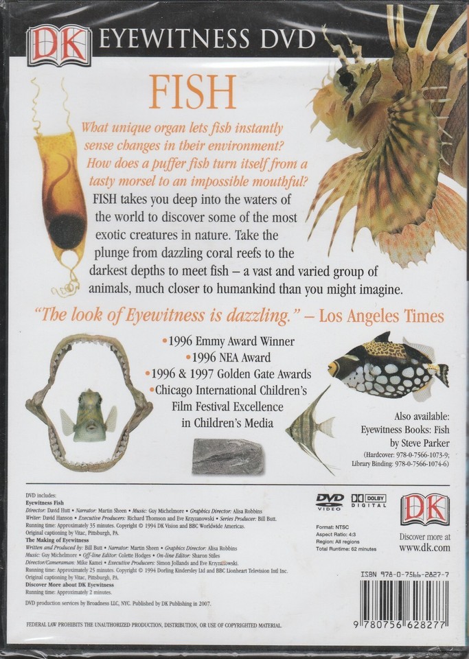 "DK EYEWITNESS DVD: FISH" FACTORY SEALED NEW DVD 2007 | eBay