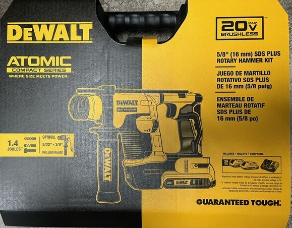 DEWALT DCH172D2 20V Max Atomic Brushless Cordless SDS Plus Rotary ...