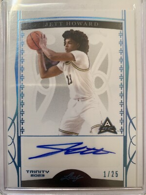 2023 Leaf Trinity 'JETT HOWARD' "LOW"- Blue ARC Auto #01/25 | eBay ...