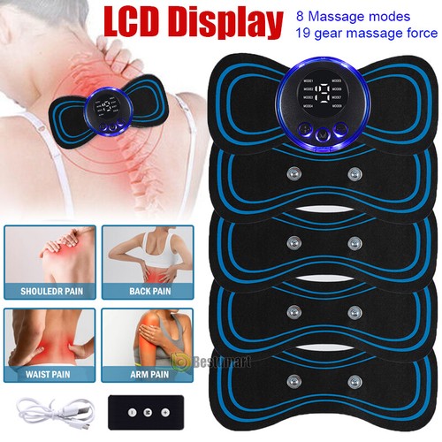 5Pcs Pulse Tens Unit EMS Massager Back Body Muscle Stimulator Pain ...