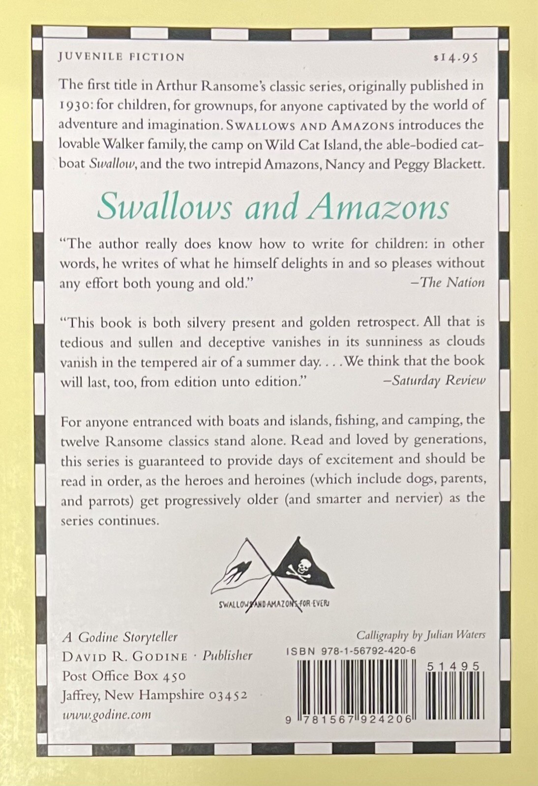 590a New Book Swallows and Amazons by Arthur Ransome | eBay