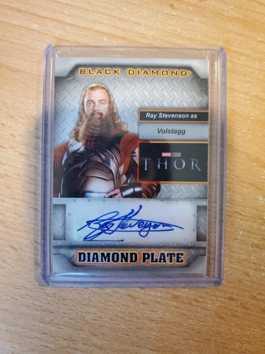 2021 Upper Deck Marvel Black Diamond Plate autograph auto Ray Stevenson ...