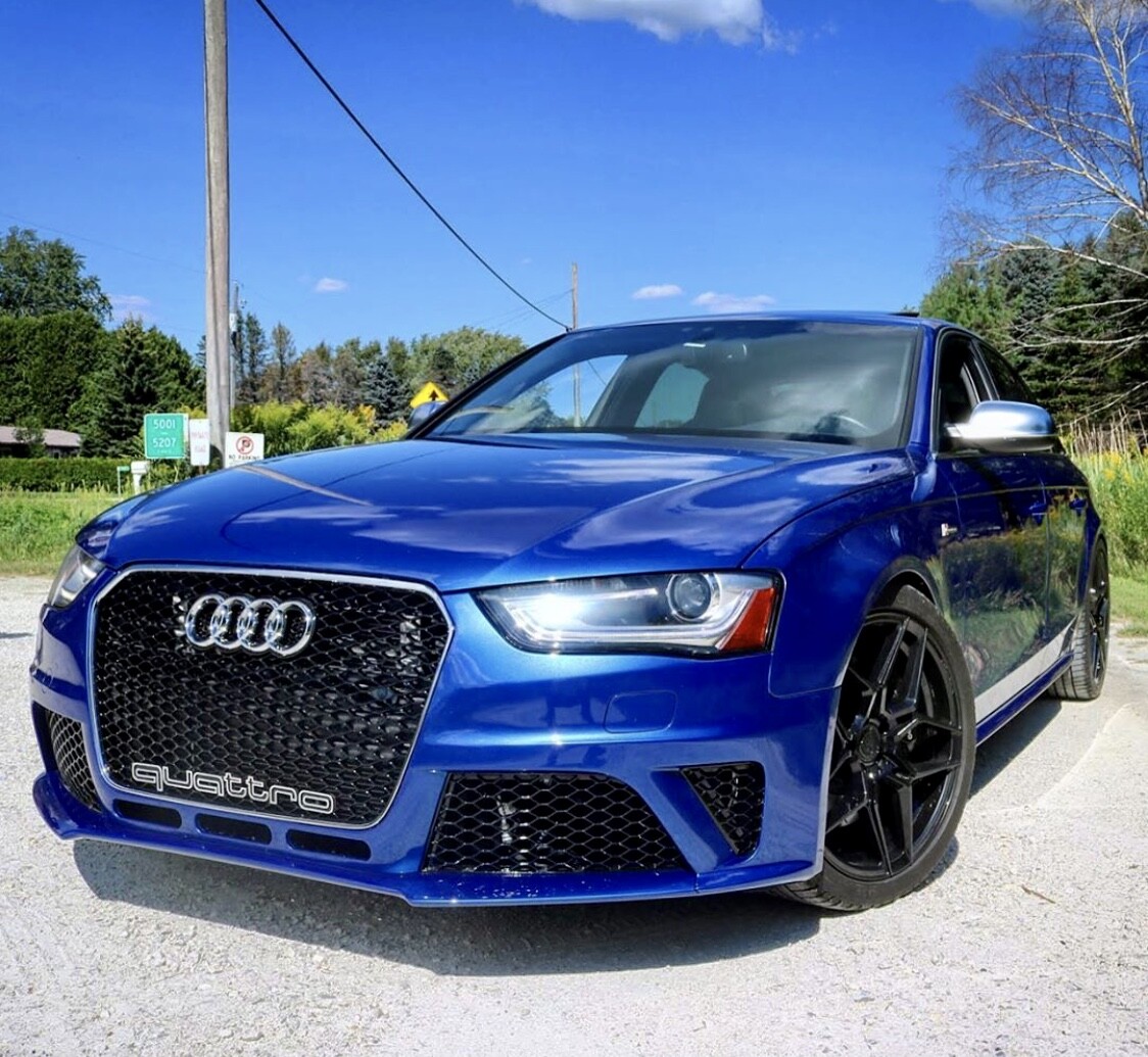 BKM RS4 Style Front Bumper, fits Audi A4 / S4 B8.5 | eBay