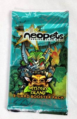 Neopets Mystery Island Trading Card Game TCG Booster Pack Sealed 8 Card ...