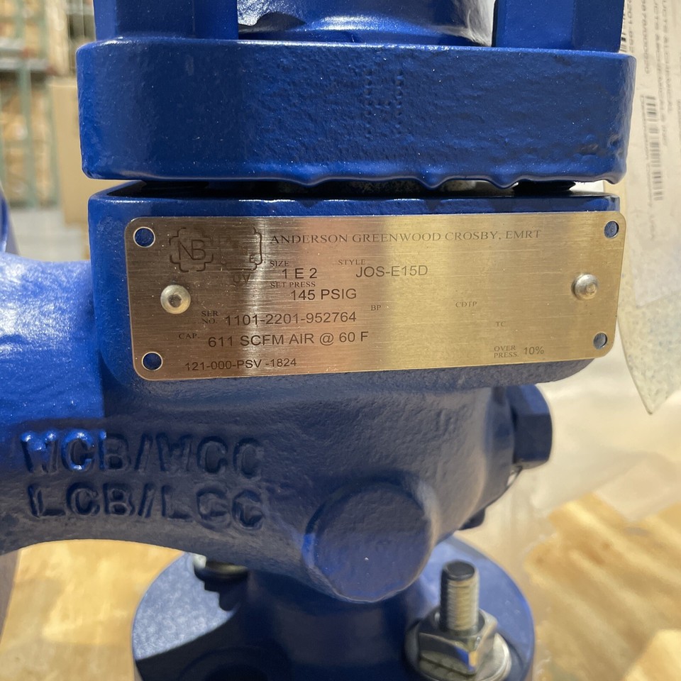 CROSBY Pressure Relief VALVE Size 1E2 STYLE JOS-E15D / JOS-E-15D , 145 ...