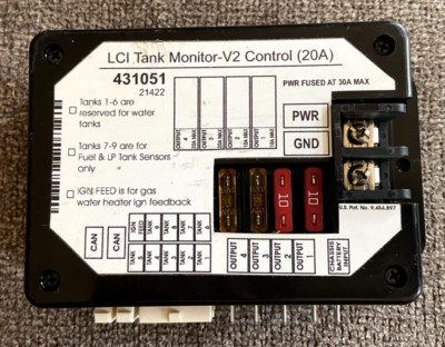 LCI 431051 20A TANK MONITOR V2 CONTROL MODULE | eBay
