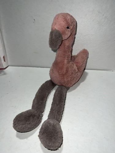 Jellycat Slackajack Flamingo Pink and Gray 16 Inch Plush Stuffed Animal ...