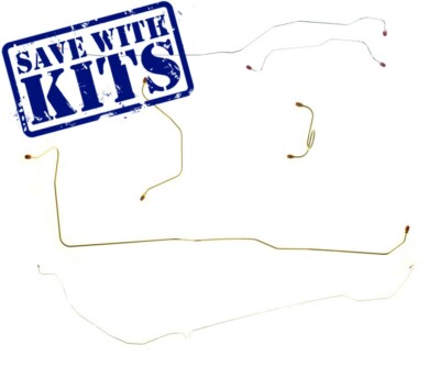 Mustang Brake Line Kit Drum Dual Stainless 1964 - 1965 | eBay