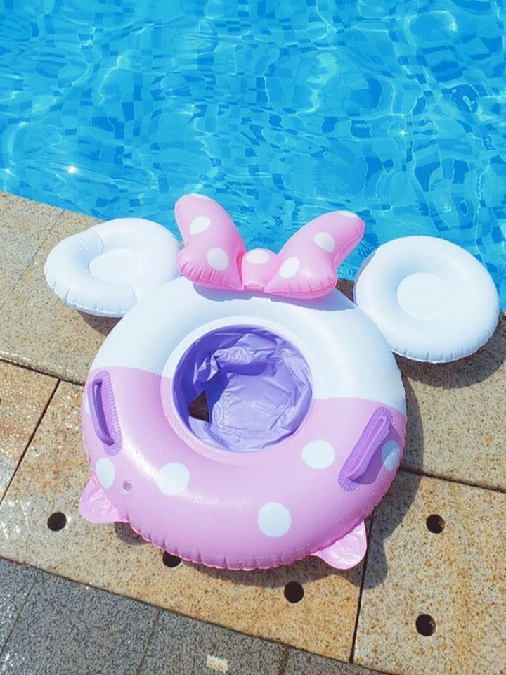 Baby Swimming Float, Inflatable Swim Ring Cute Floaties with Seat and ...