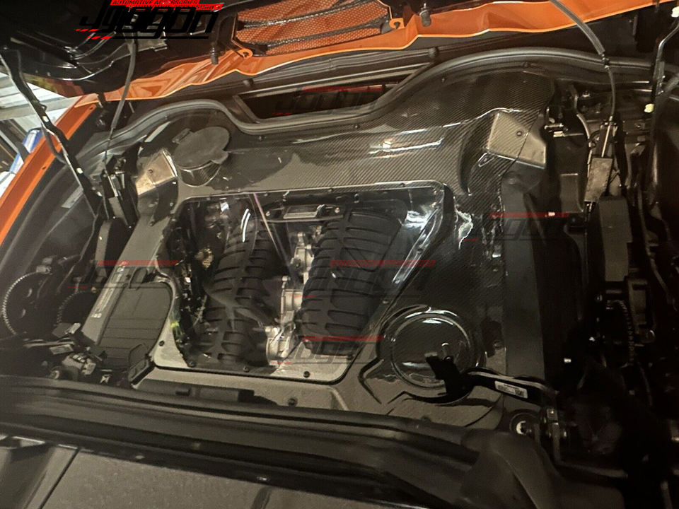 Real Carbon For Corvette C8 Z06 Stingray HTC Convertible Clear Engine ...