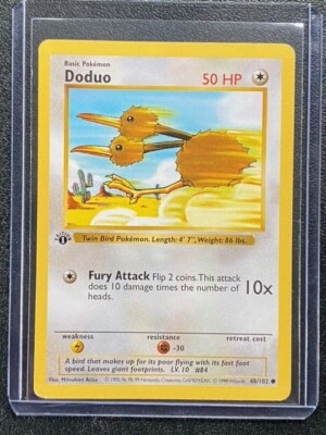 Pokemon Card Doduo 1st Edition 1999 48/102 | eBay