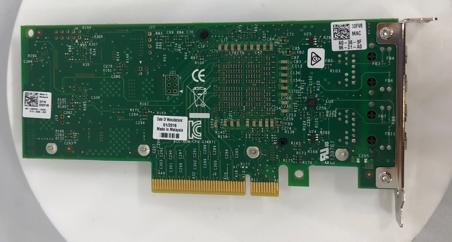 Dell Intel Ethernet X540-t2 Dual Port 10gb Full Height DPN 0K7H46 for ...