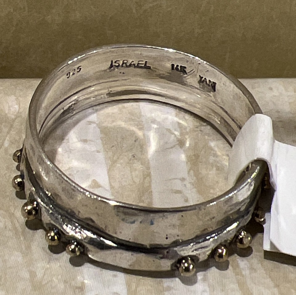 NWT Sundance Catalog Silver Gold “Path Of Gold Ring” Size 8 $298 | eBay