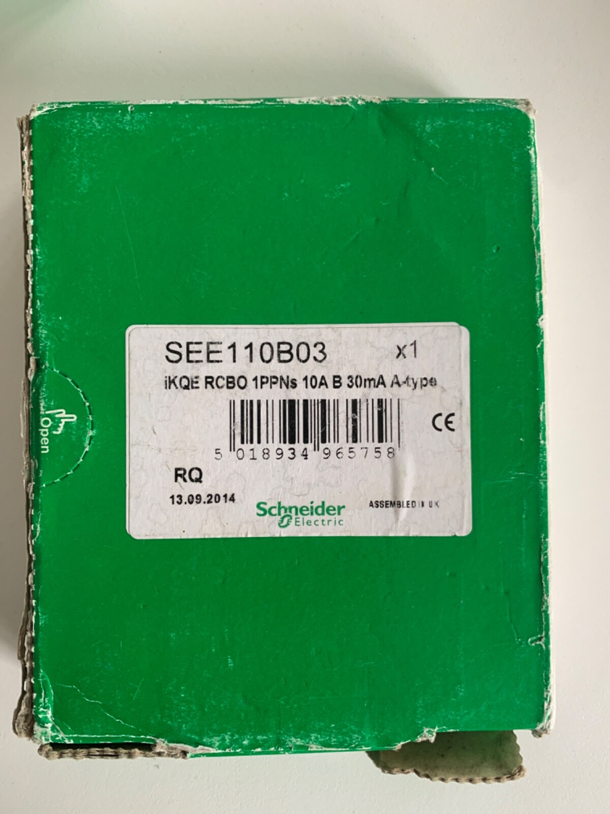 NEW Schneider iKQE SQOR iKQ KQE RCBO 6a 10a 16a 20a 25a 32a 40a 45a VAT ...