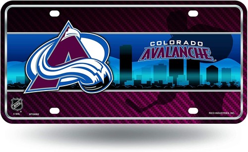 Colorado Avalanche Metal Auto Tag License Plate, City Design, 6x12 Inch ...