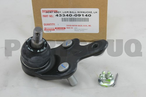 4334009140 Genuine Toyota JOINT ASSY, LOWER BALL, FRONT LH 43340-09140 ...