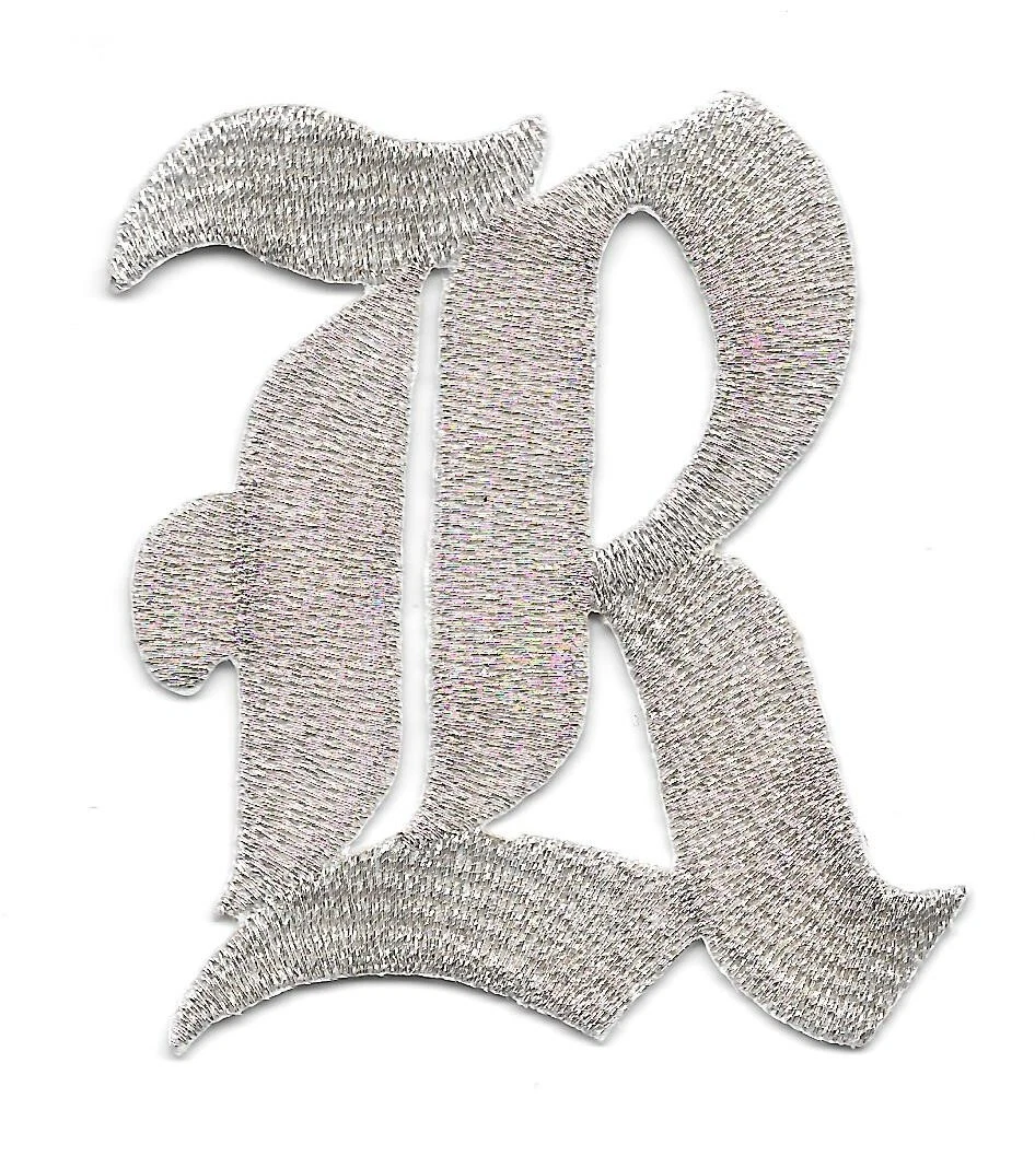 R Letter In Silver