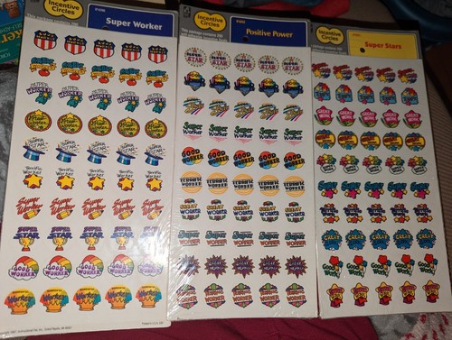 Vintage Chart Stickers incentive Circles Instructional Fair lot of 3 ...