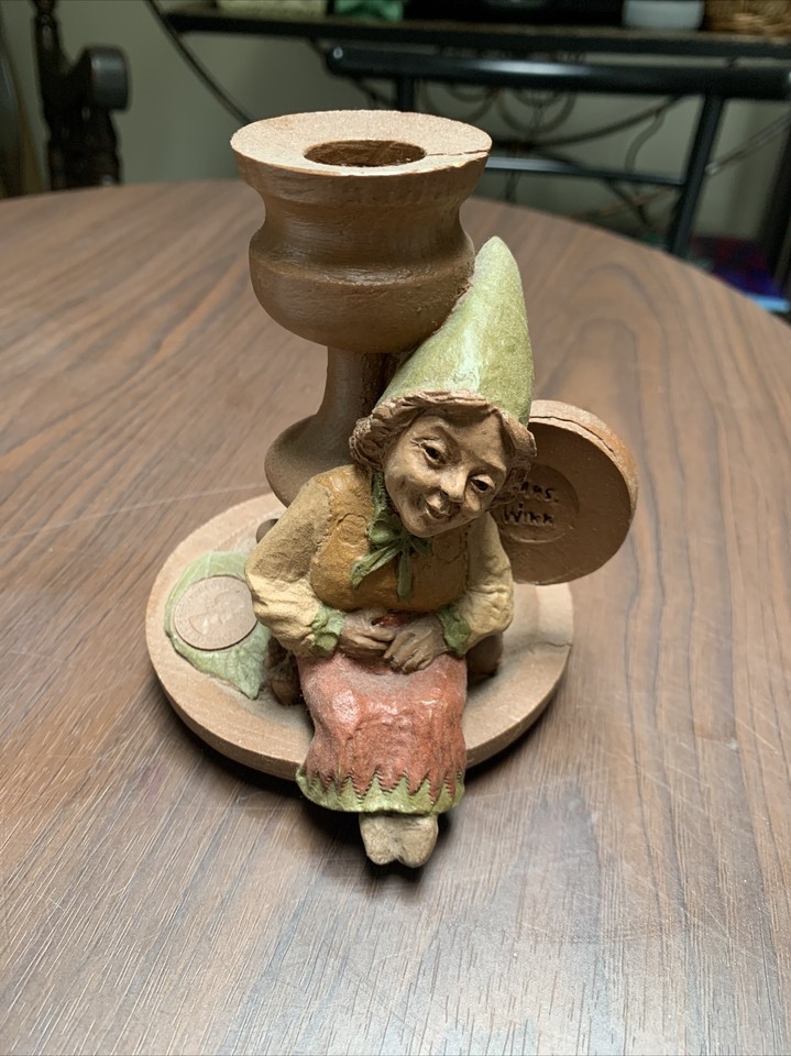 MRS. WINK gnome Candle Holder - Thomas Clark Edition #40, 1983, With ...