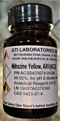Nitrazine Yellow, AR® (ACS), 99.92% | eBay