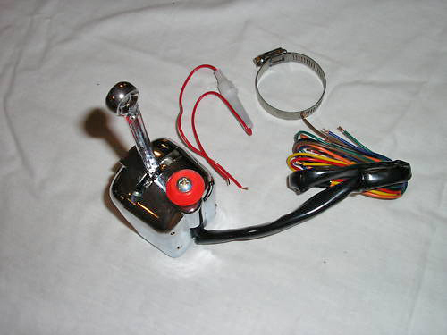 CHROME Steering Column Mount Turn Signal Switch Lever Street Hot Rat ...