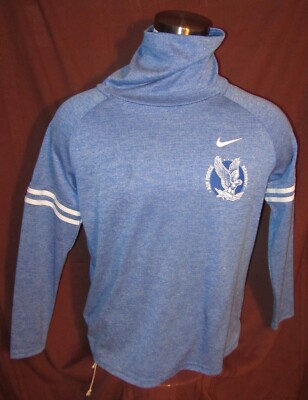 Air Force Falcons Mens Cowl Neck Shirt, Nike, Blue, Polyester, Size L ...