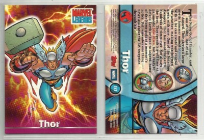 2001 Marvel Legends (Topps) "Base Trading Card" #10 THOR | eBay