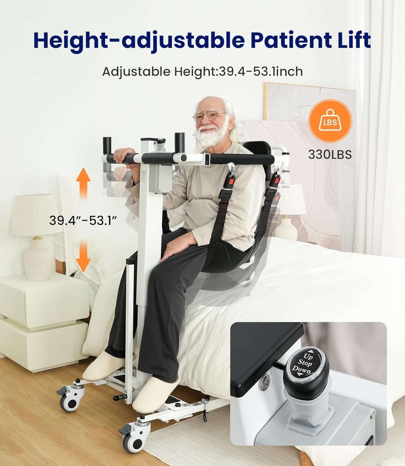 Electric Transfer Lift for Car, Portable Lift Aid Folding for Seniors ...