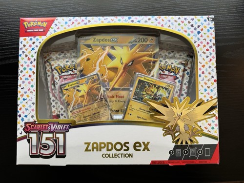 Pokémon TCG Scarlet and Violet 151 Zapdos EX Collection Box Sealed | eBay