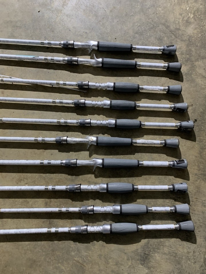 Lot Of 10 Johnny Morris Carbonlite Fishing Rods (FOR PARTS OR REPAIR ...