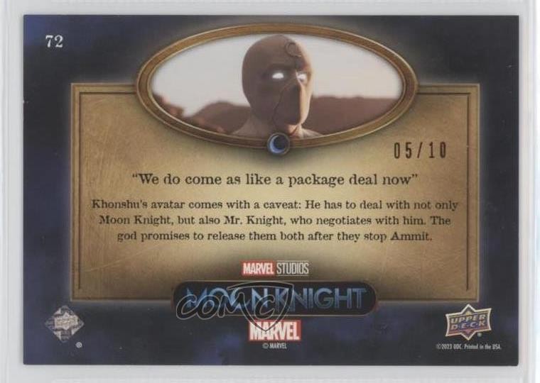 2023 Upper Deck Moon Bronze 5/10 Mr Knight #72 01m8 | eBay