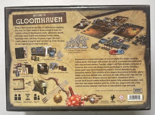 Gloomhaven Board Game (Cephalofair Games, 2018) RPG New In Open Box ...