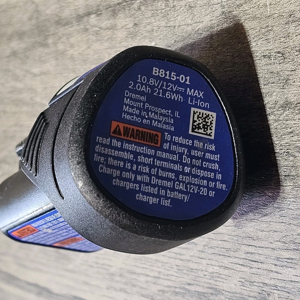 Genuine DREMEL B815-01 12V Volt MAX 2.0Ah Lithium Battery *Use in 8240 ...