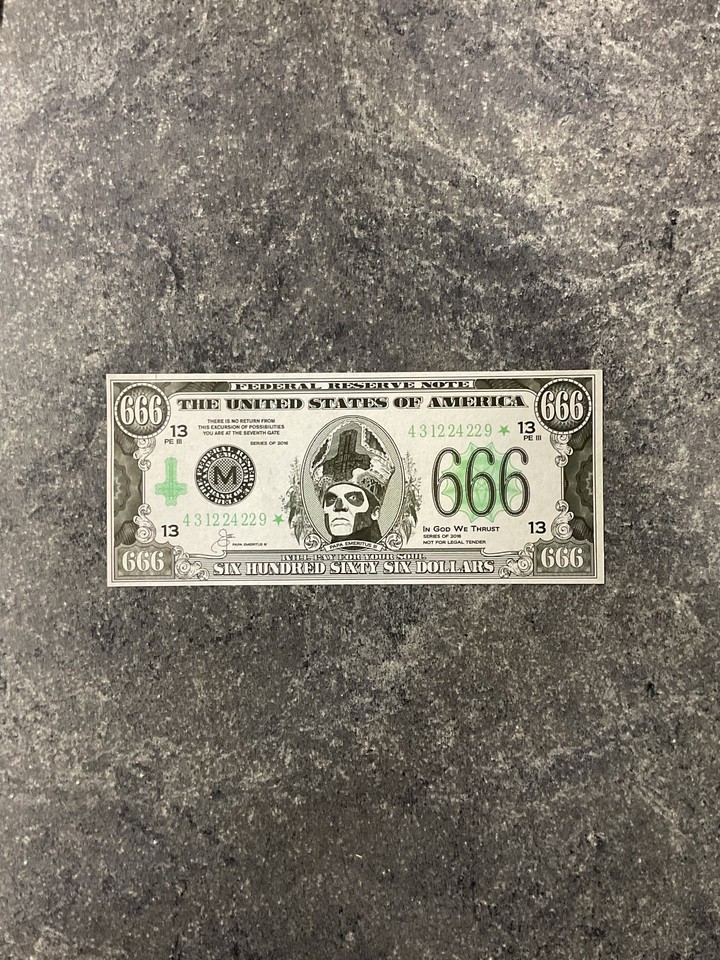 GHOST Band Setlist 5/10/2025 POLAND Tour Skeleta & 3 MONEY BILLS | eBay UK