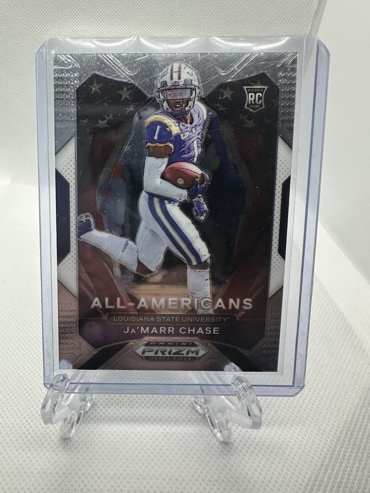 2021 Panini Prism Draft Picks Jamar Chase Rookie All-Americans Card ...
